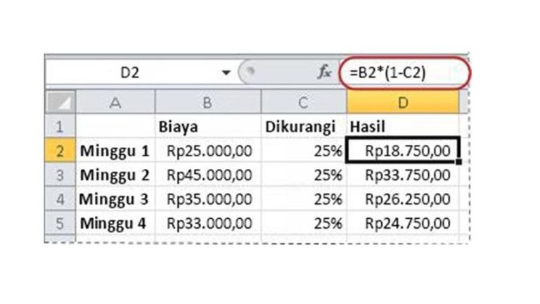 Cara Hitung Persentase di Excel Menggunakan Rumus Paling Mudah - Stitek Balikdiwa